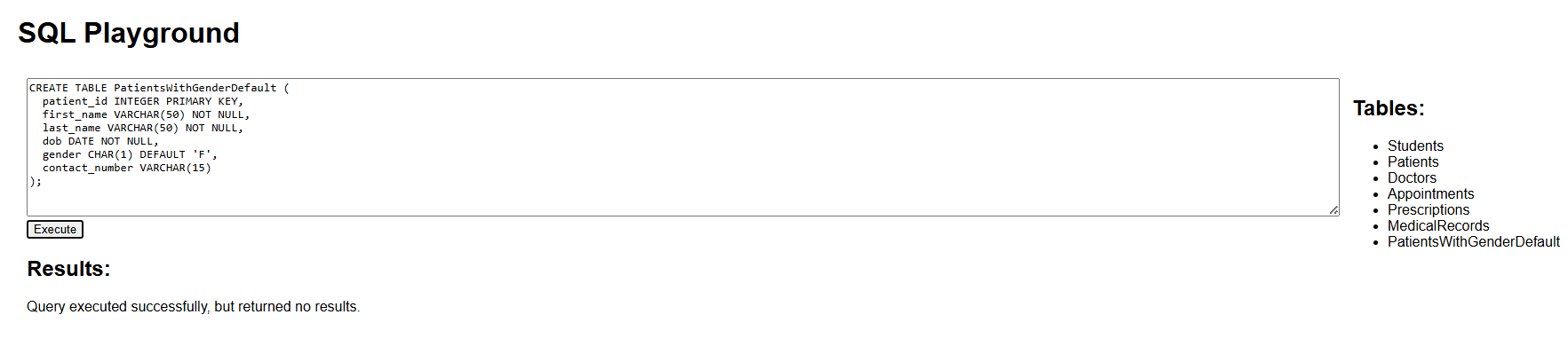SQL Defaut - SQL Tutorial