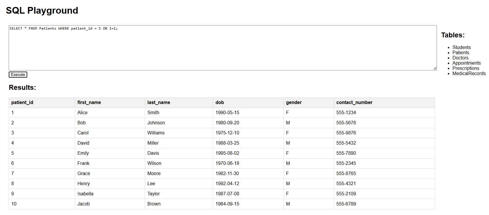 SQL Injection - SQL Tutorial